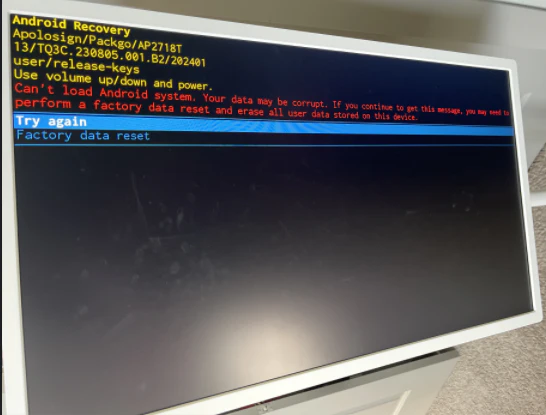 Cannot enter the system? Try a factory reset – Apolosign Support